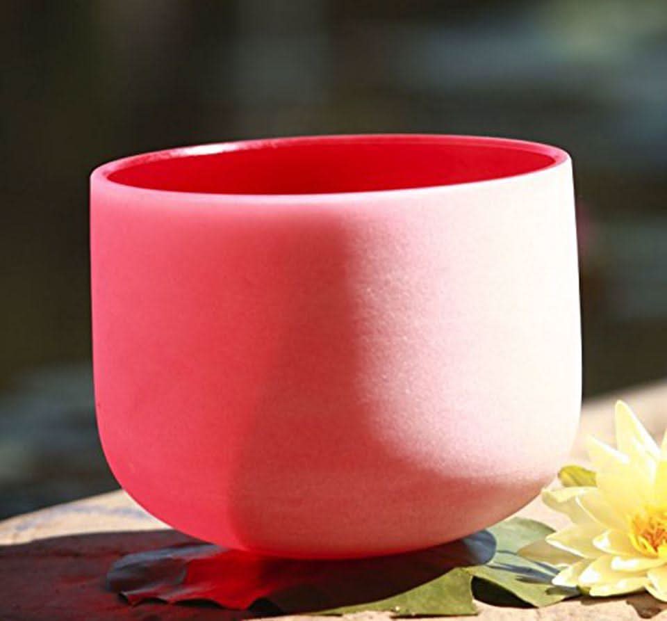 Chakra Color Frosted Crystal Singing Bowls - 7 Notes for 7 Chakras - 6 ...
